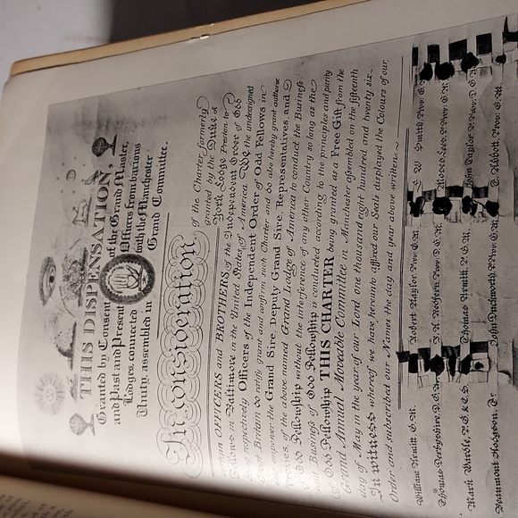Vintage 1897 IOOF History Book | Accents | Vintage 897 History Of Odd ...